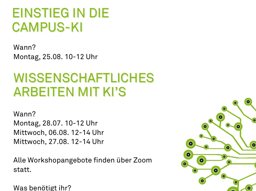 Workshops: KI im Studium nutzen! - UB - TU Dortmund